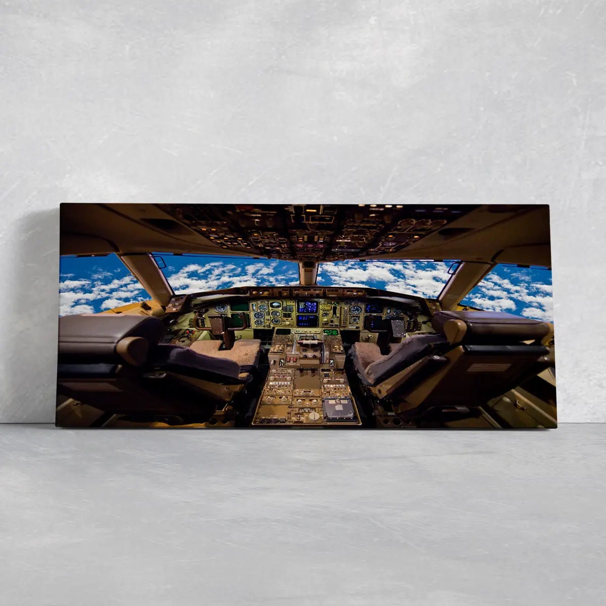 Cockpit Canvas Art, Airplane Wall Art, Jet Artwork, Cockpit Art Print ...