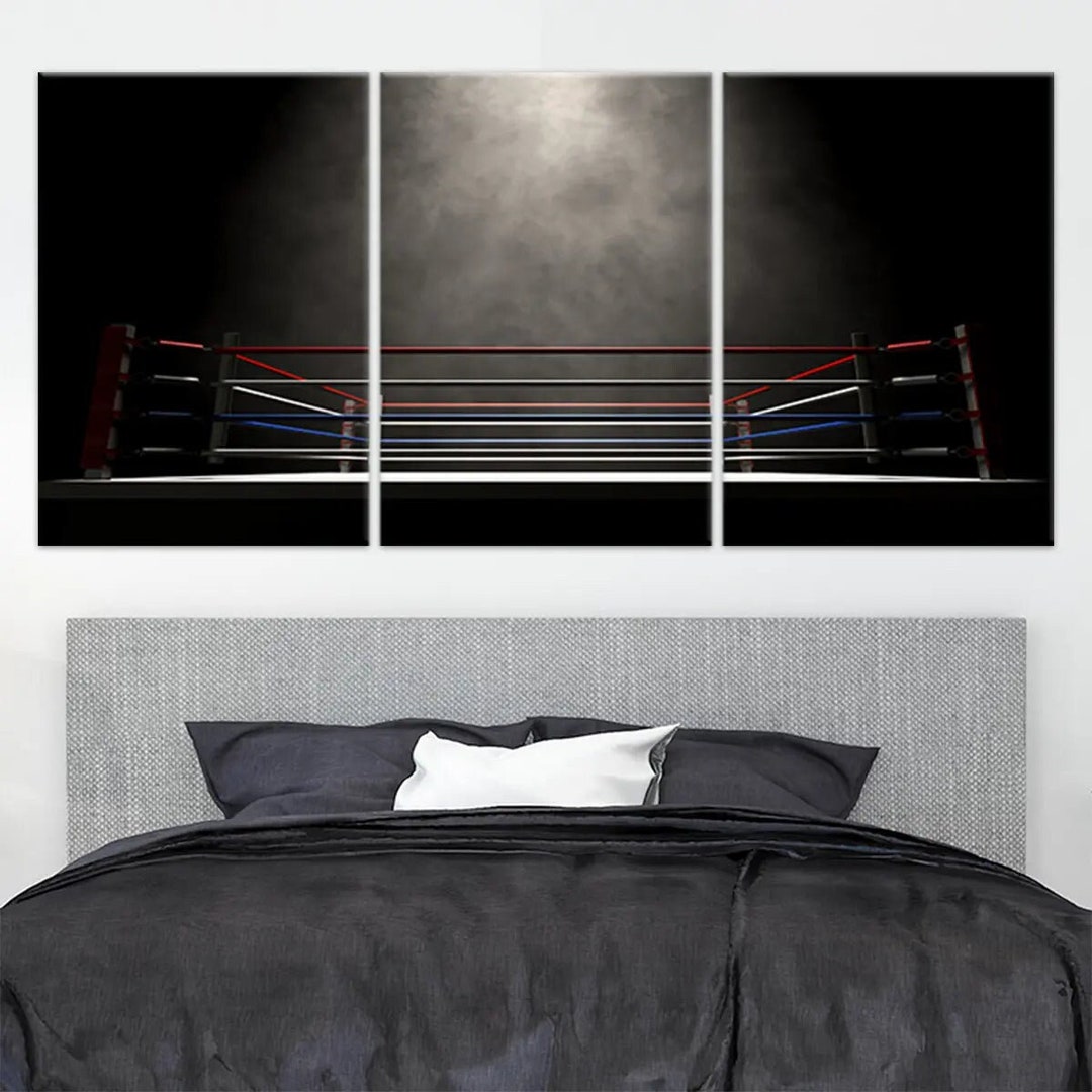 Boxing Canvas Wall Art Mike Tyson Poster Black and White Boxing Gym ...