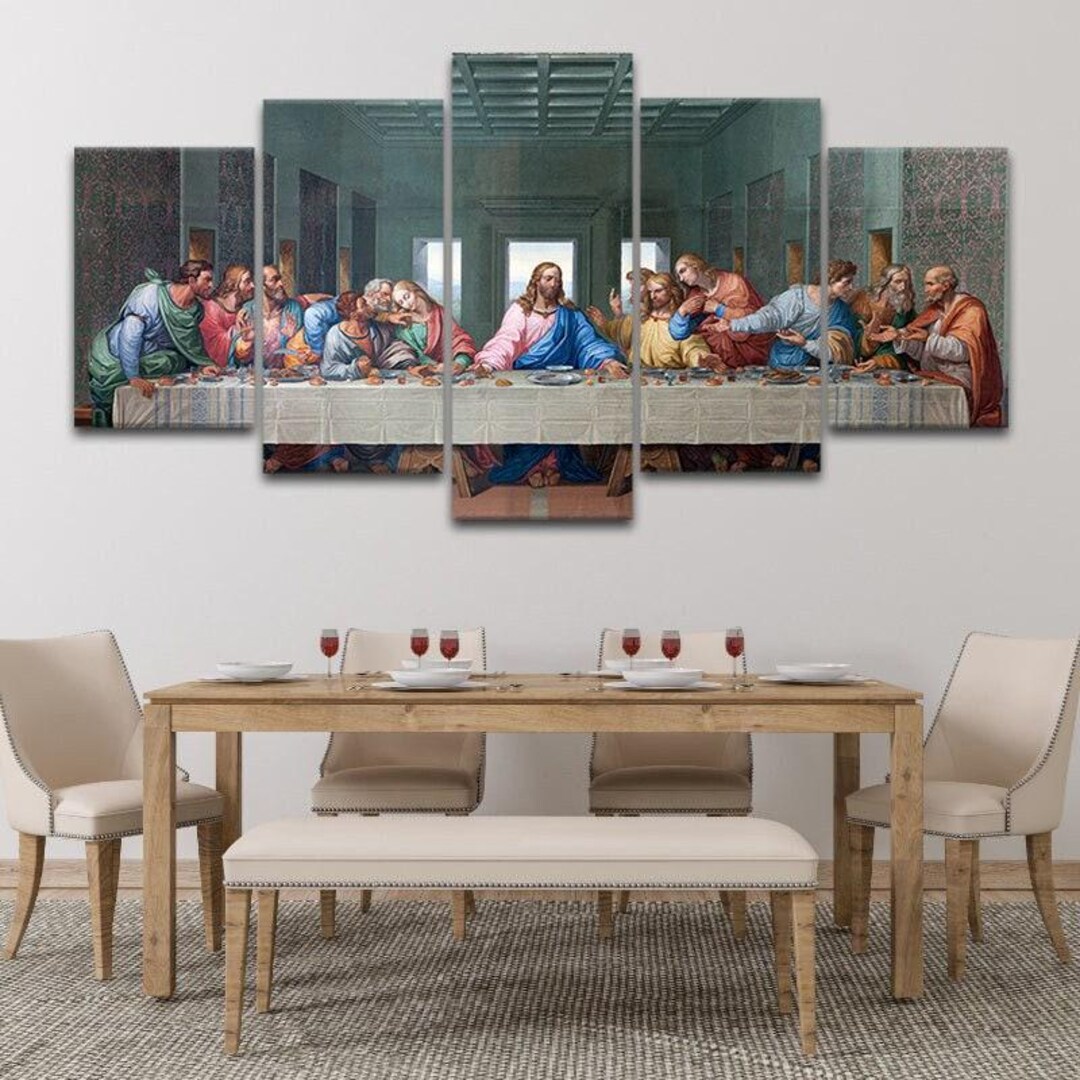 The Last Supper Wall Art Framed Christian Art Print Religious Home ...