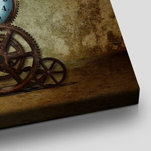 Time Machine Adventure Canvas Print, Vintage Futuristic Wall Art ...