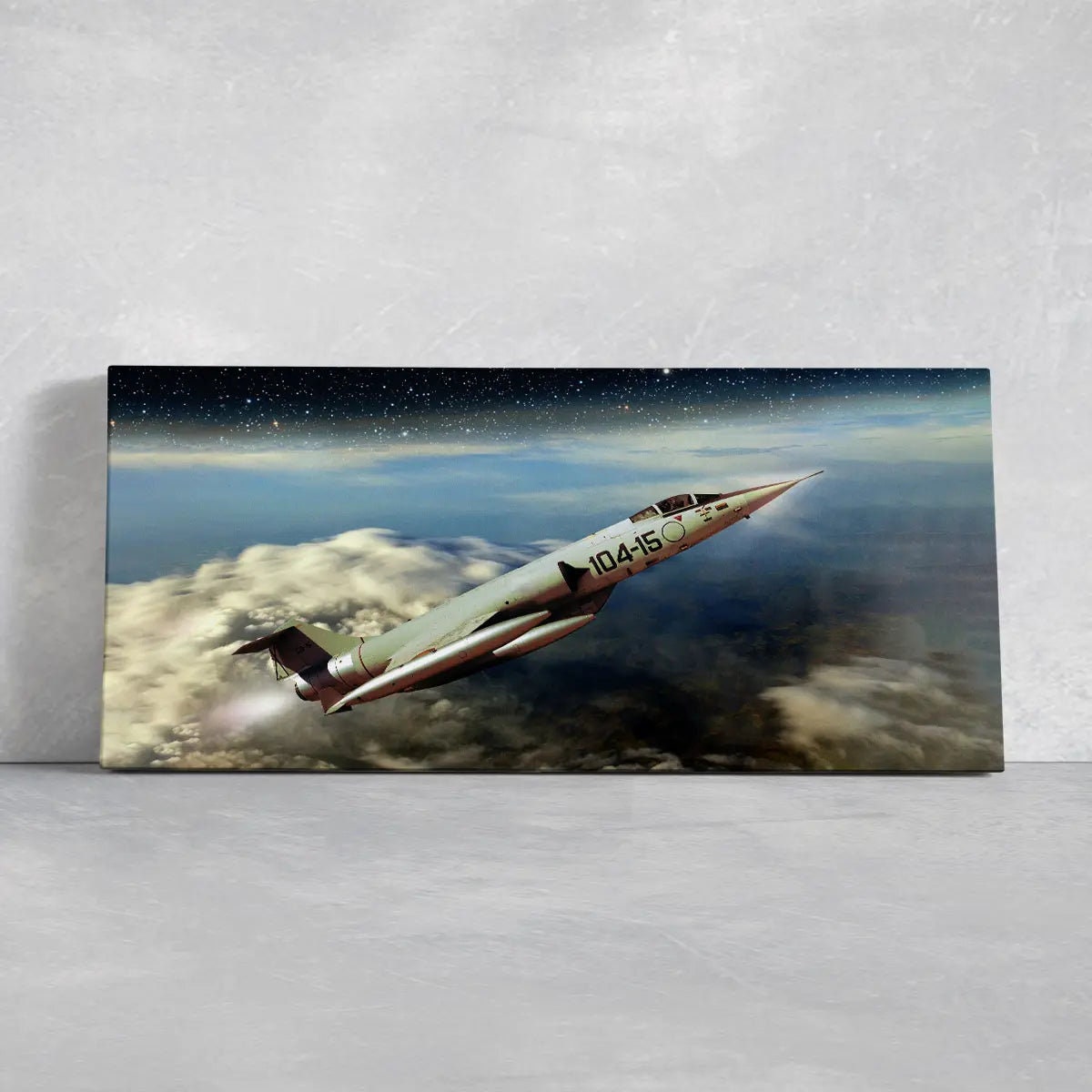Lockheed F-104 Starfighter Jet Canvas Art Vintage Military - Etsy