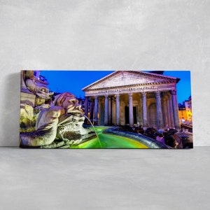 Classic Rome Pantheon Canvas Print, Iconic Italian Architecture Wall ...
