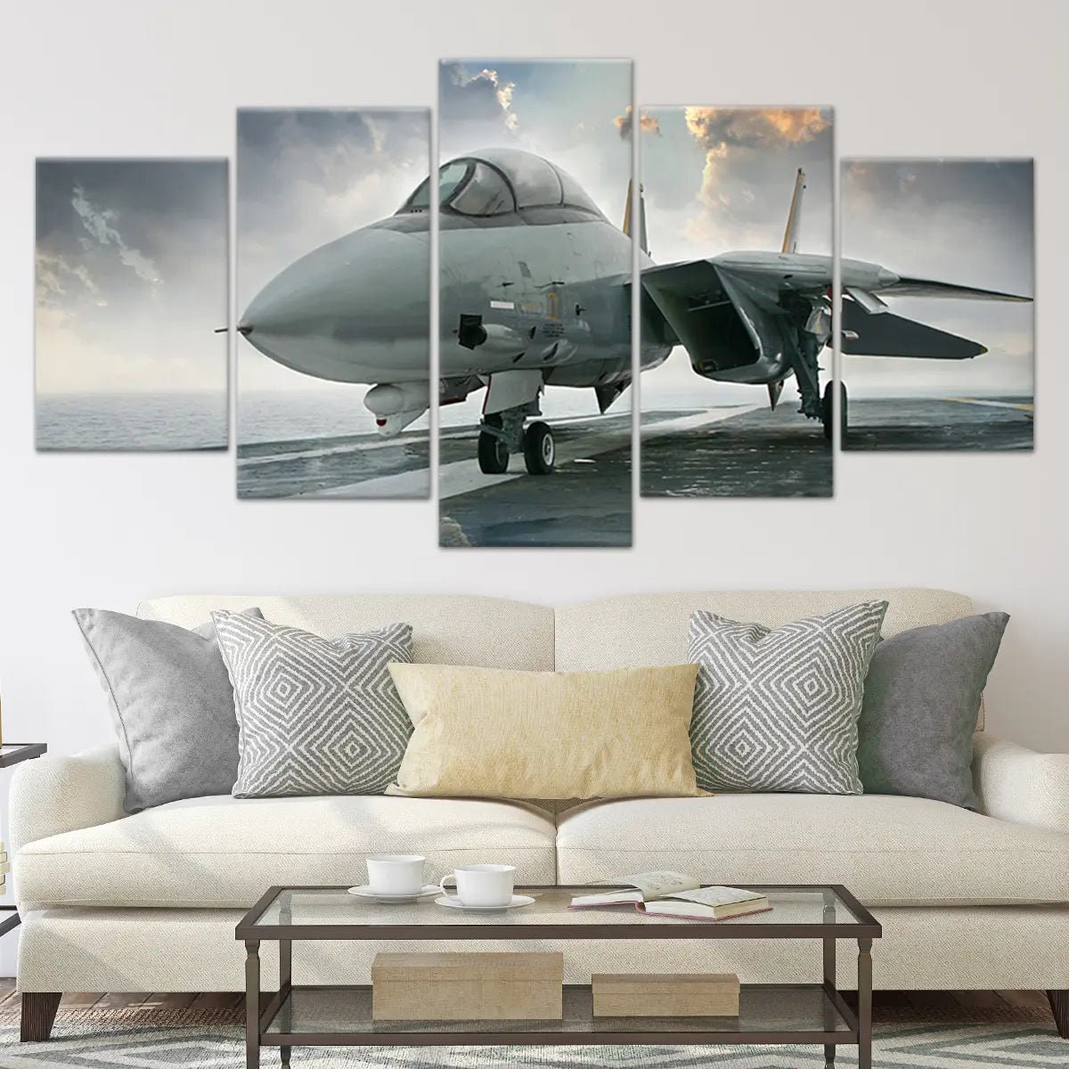 F-14 Tomcat Fighter Jet Canvas Wall Art Military Aviation - Etsy