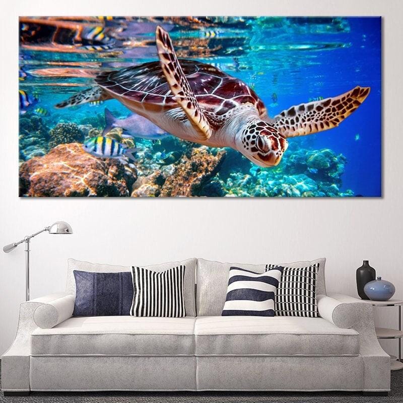 Sea Turtle Wall Art - Etsy