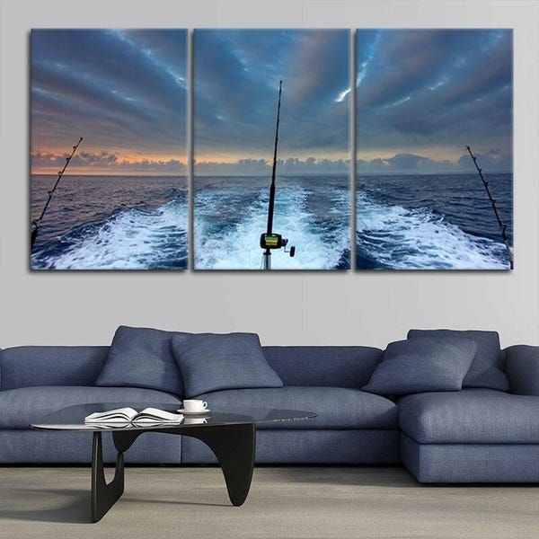 Fishing Art Print - Etsy