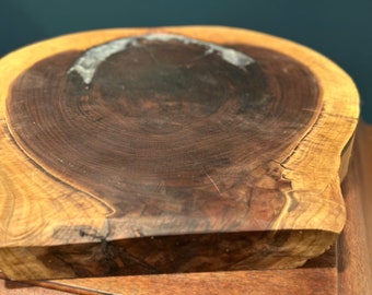 Hand Carved Walnut Centerpiece, Fruit Bowl, Decoration Bowl, Unique ...