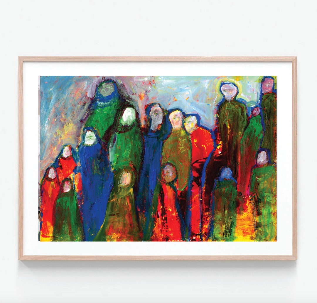 A3 Art Print - Abstract the Gathering Print - the Retro Abstract ...