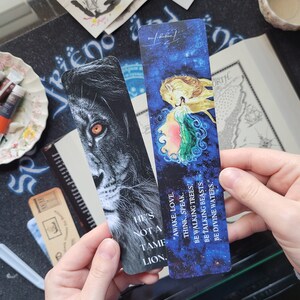 Narnia Bookmark Set, He's Not a Tame Lion, the Chronicles of Narnia ...