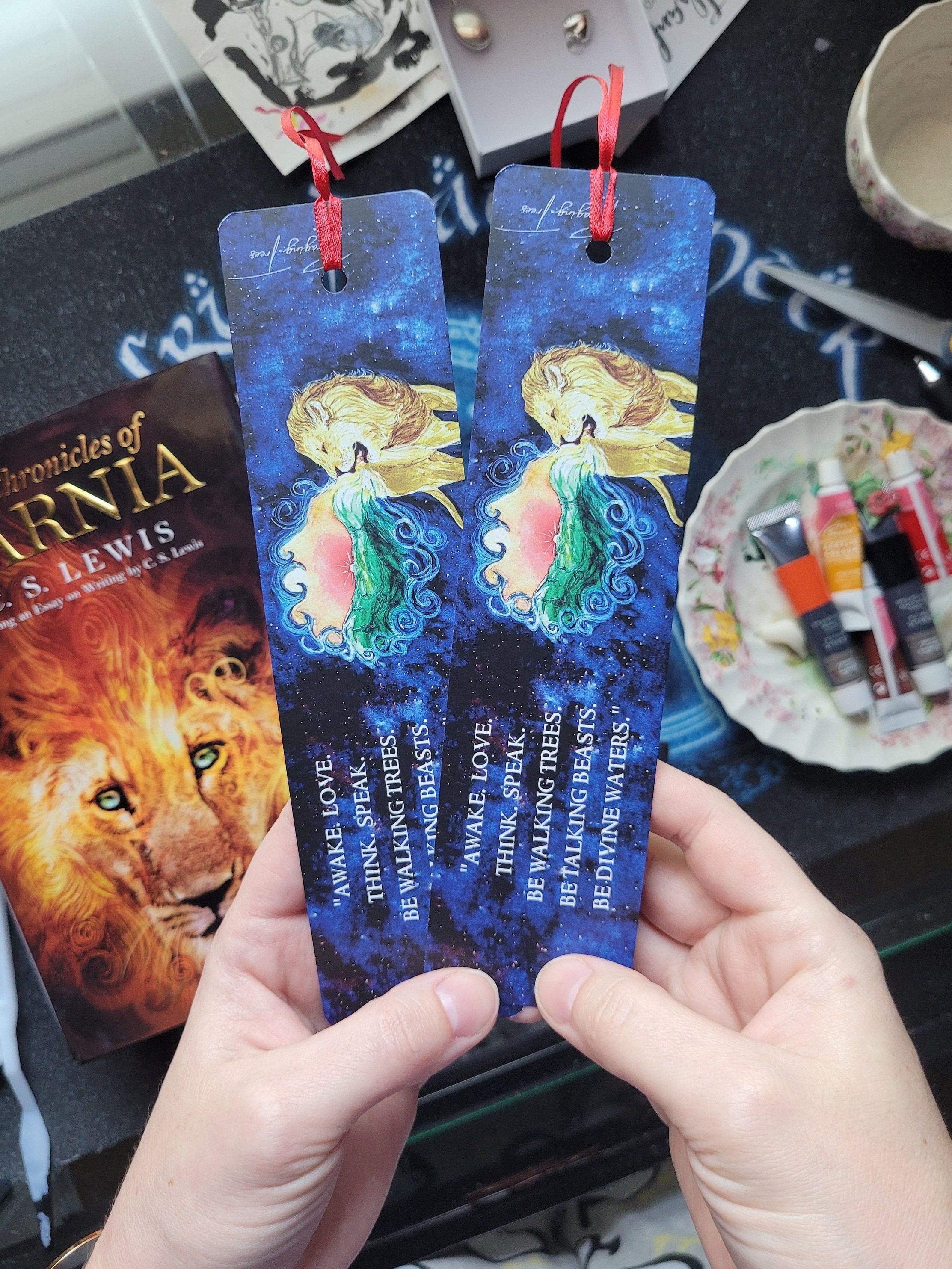 The Chronicles of Narnia Bookmark, Narnia Bookmark, Aslan's Creation ...