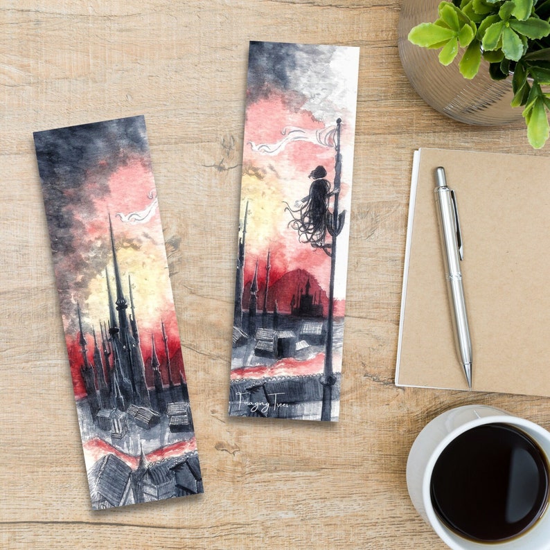 Mistborn Bookmark Digital Download Luthadel Skyline Hero of - Etsy