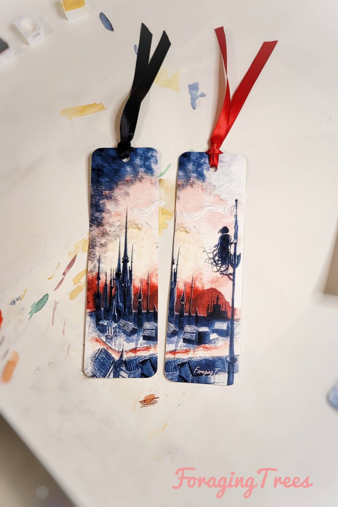 Mistborn Bookmark, Vin Overlooking the Hill of One Thousand Spires ...