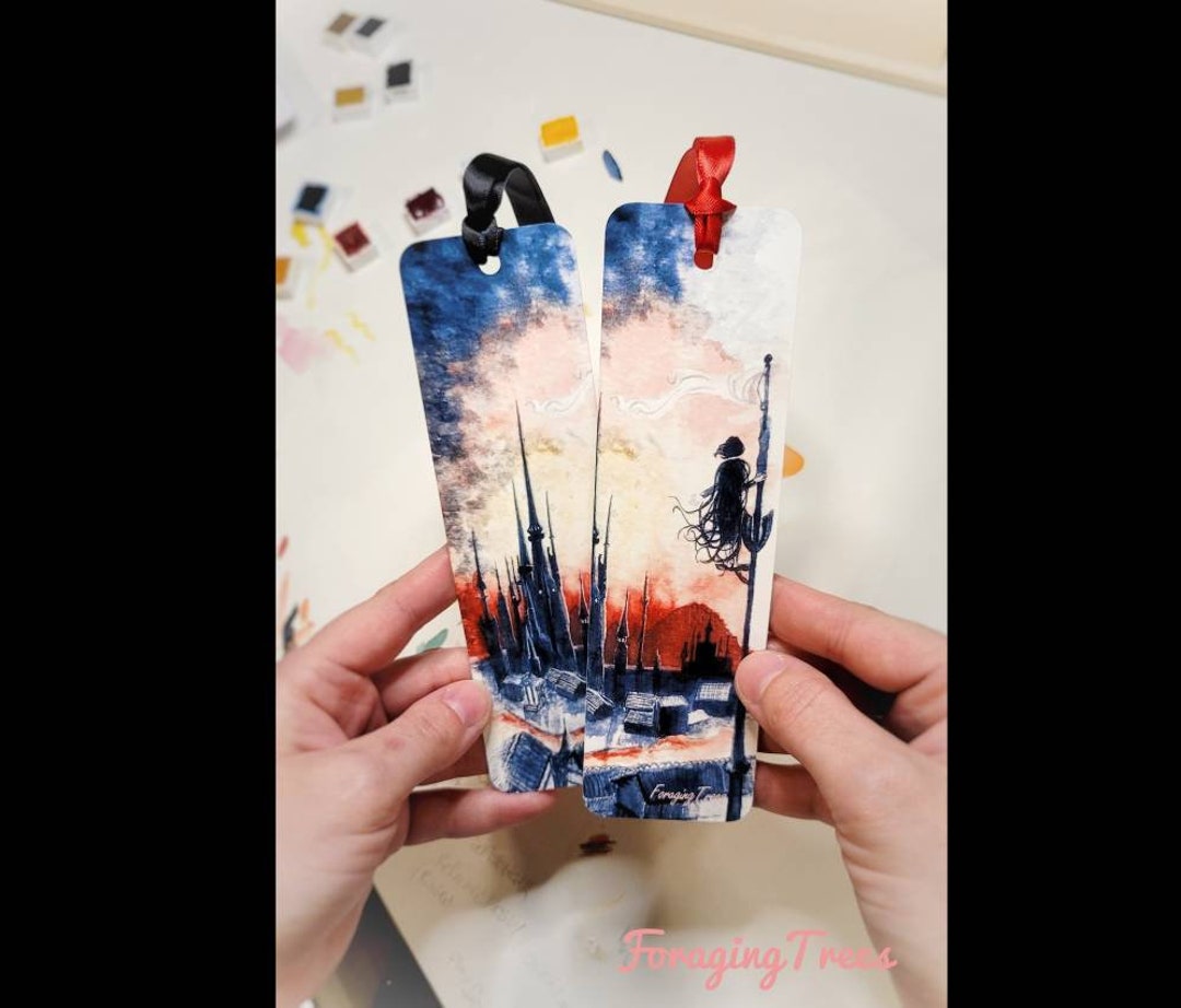 Mistborn Bookmark, Vin Overlooking the Hill of One Thousand Spires ...