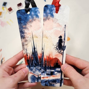 Mistborn Bookmark, Vin Overlooking the Hill of One Thousand Spires ...