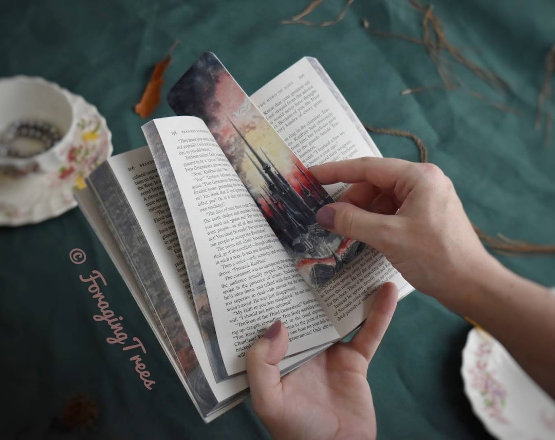 Mistborn Bookmark, Luthadel Skyline Art Print Bookmark, Hero of Ages ...