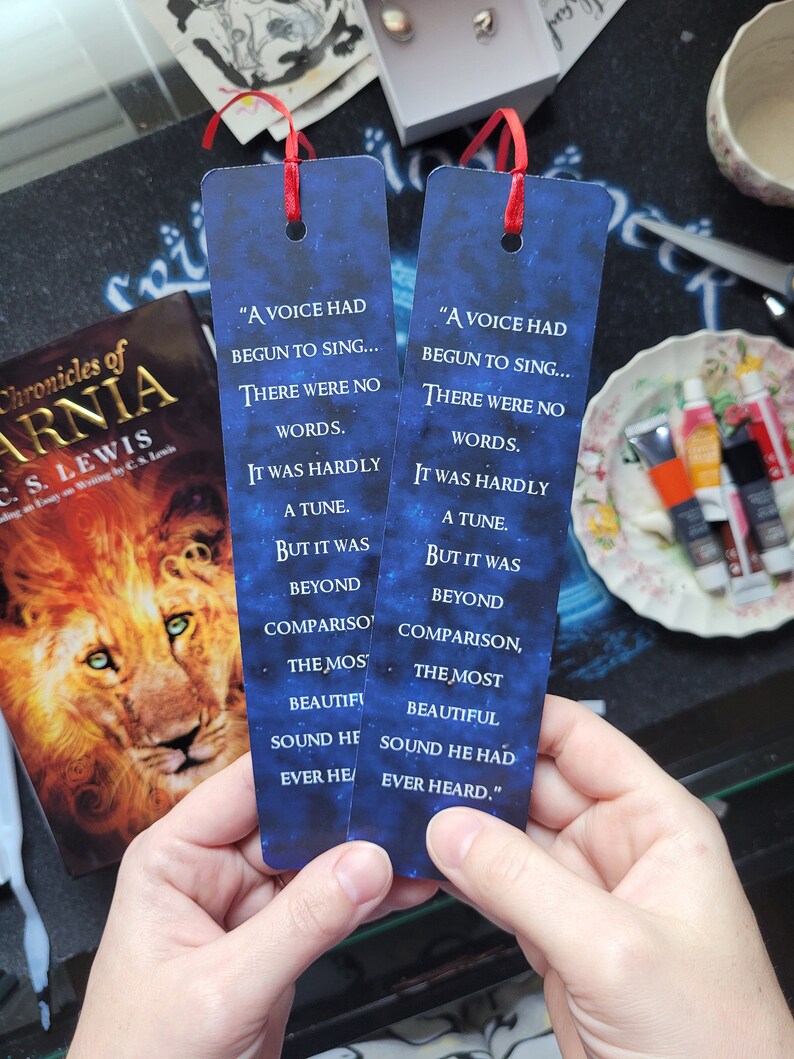 The Chronicles of Narnia Bookmark, Narnia Bookmark, Aslan's Creation ...