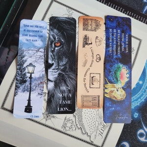Narnia Bookmark Set, He's Not a Tame Lion, the Chronicles of Narnia ...