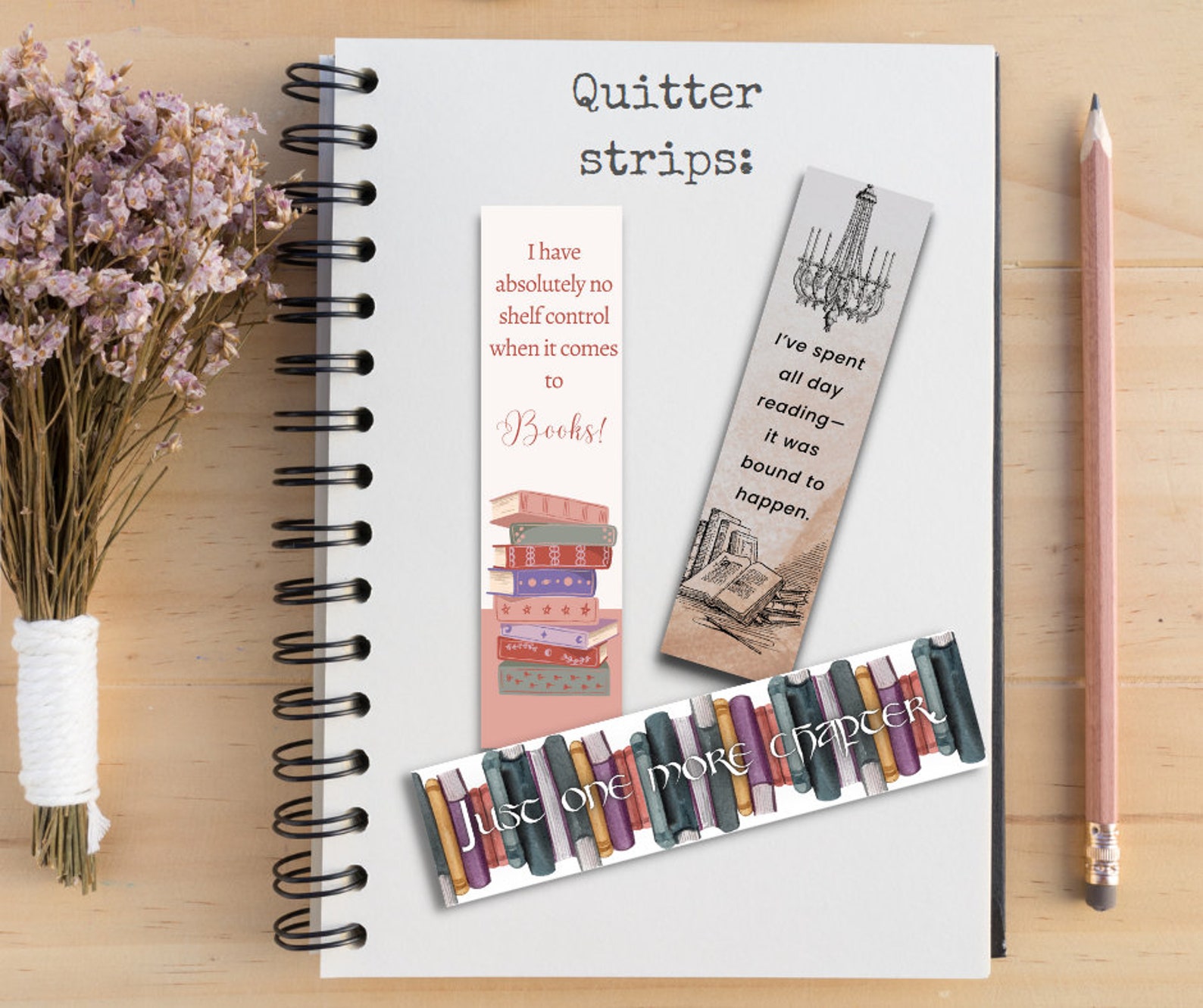Punny Printable Bookmark 2x8 No Shelf Control It Was Bound to - Etsy