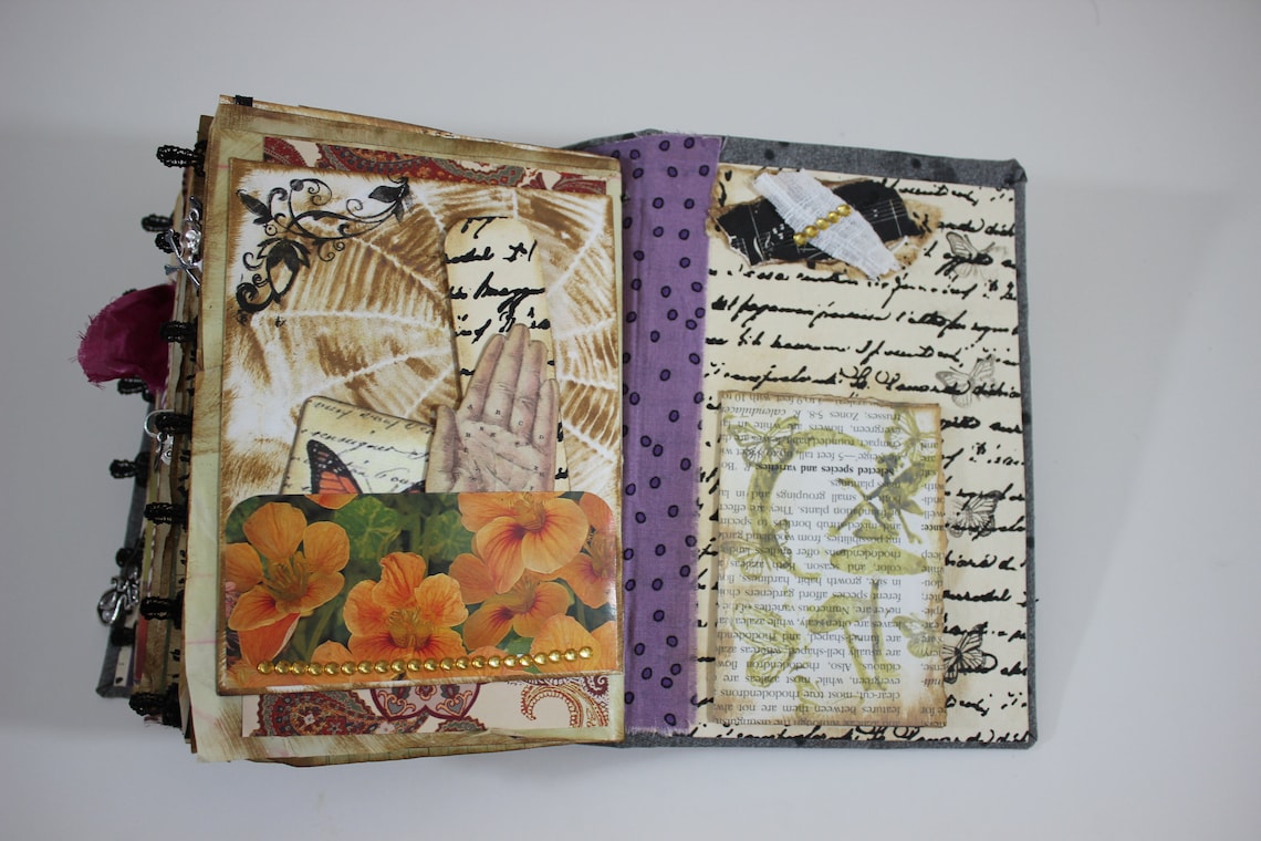 Mystical Handmade Book Of Shadows Junk Journal | Etsy