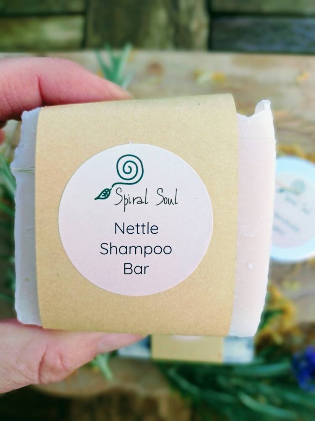 Nettle Shampoo Bar Nourished And Shiny Hair Etsy