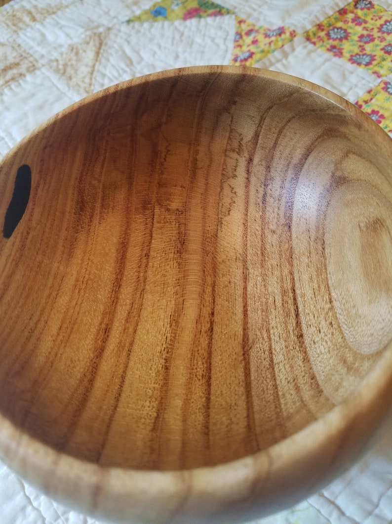 Fallen Tree Honey Locust Pedestal Candy Bowl With Charcoal and Resin ...