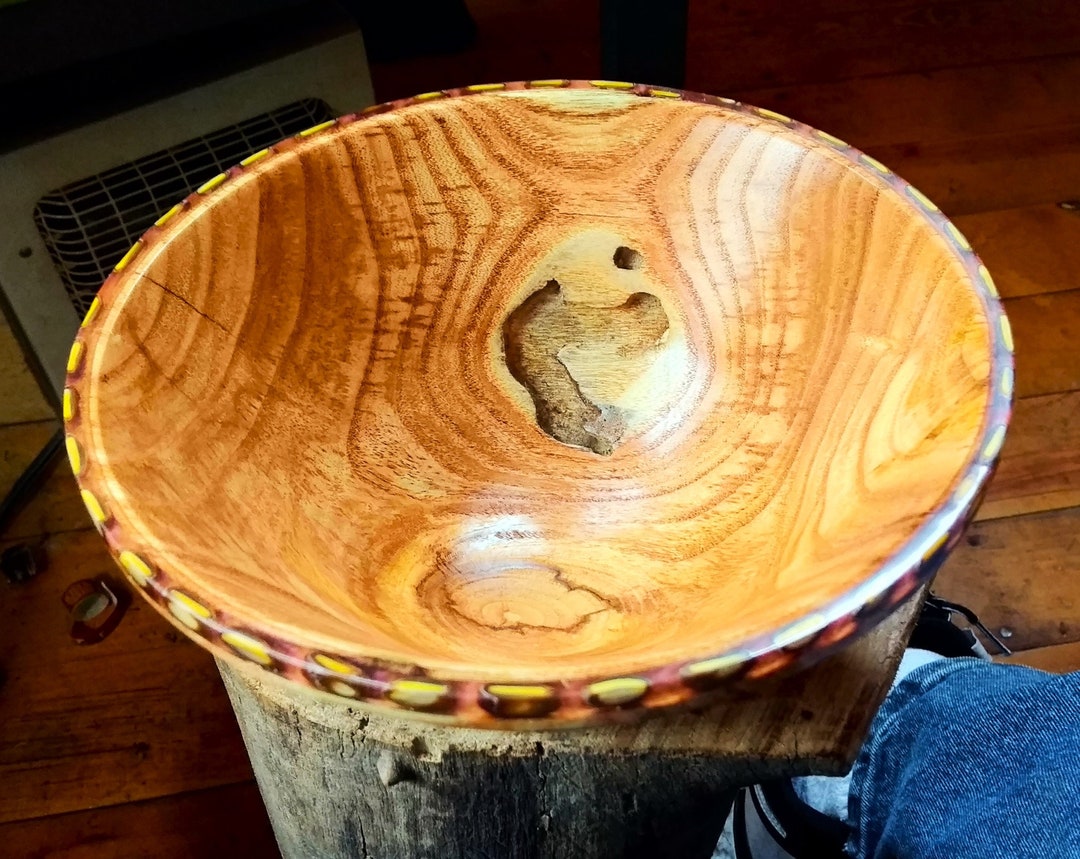 Fallen Tree Honey Locust Seed Inlay With Resin Bowl - Etsy