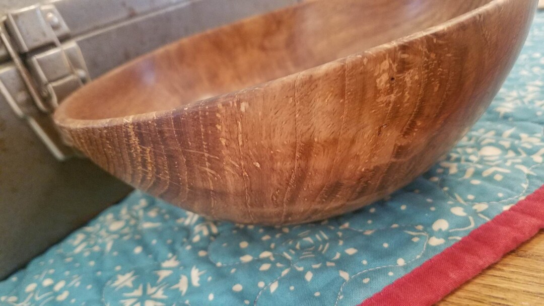 Fallen Tree Tiger Striped 8 Inch Burr Oak Bowl - Etsy