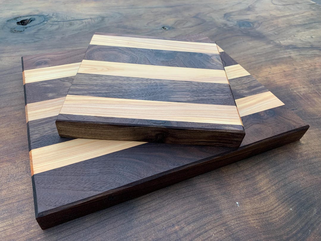 Walnut and Cypress Cutting Board Set - Etsy