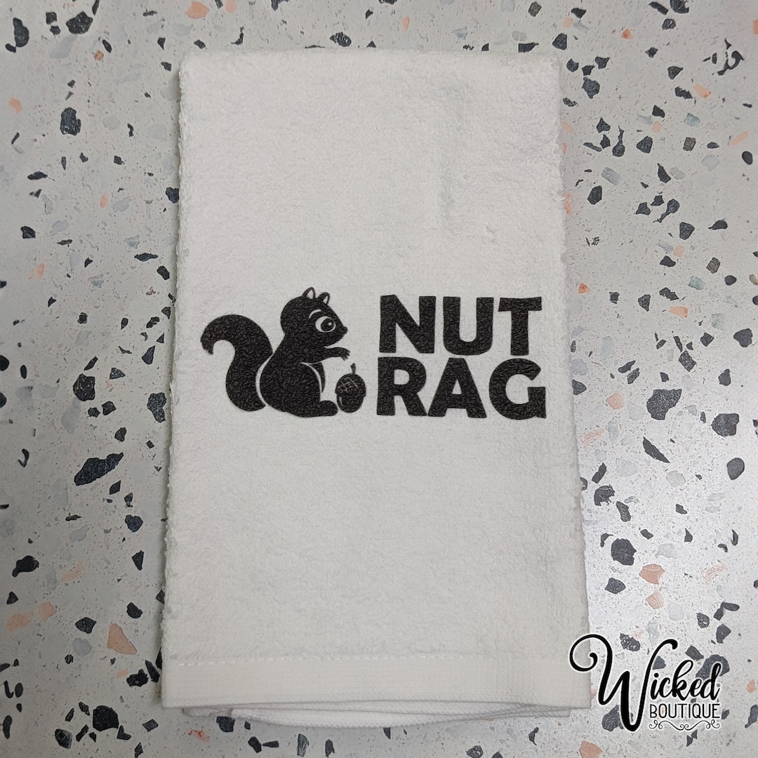 Nut Rag Towel | Cum Rag | Clean up Towel | Squirrel Acorn - Etsy