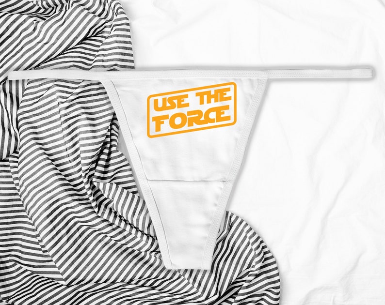 Use the Force Thong Geek Panties Trooper Wars Underwear - Etsy