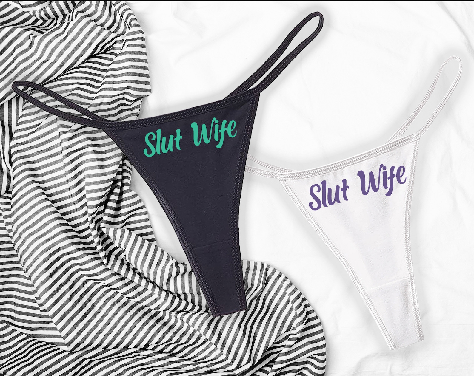 Slut Wife Thong Naughty Panties Slutty Sexy Underwear Etsy Hong Kong