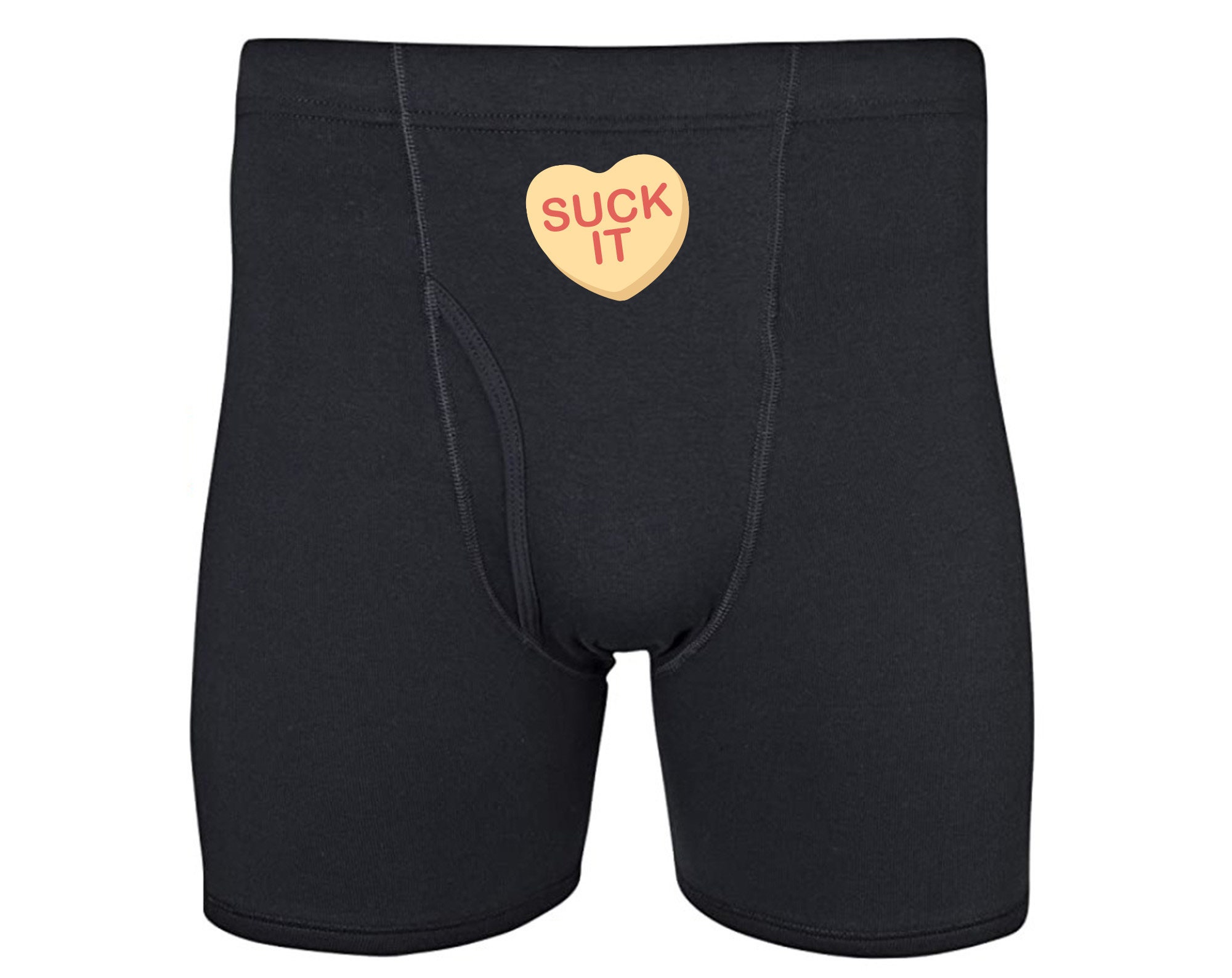 Conversation Heart Suck It Boxer Briefs Heren Etsy