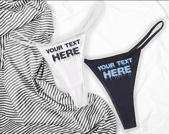 Custom Text Panties | Etsy