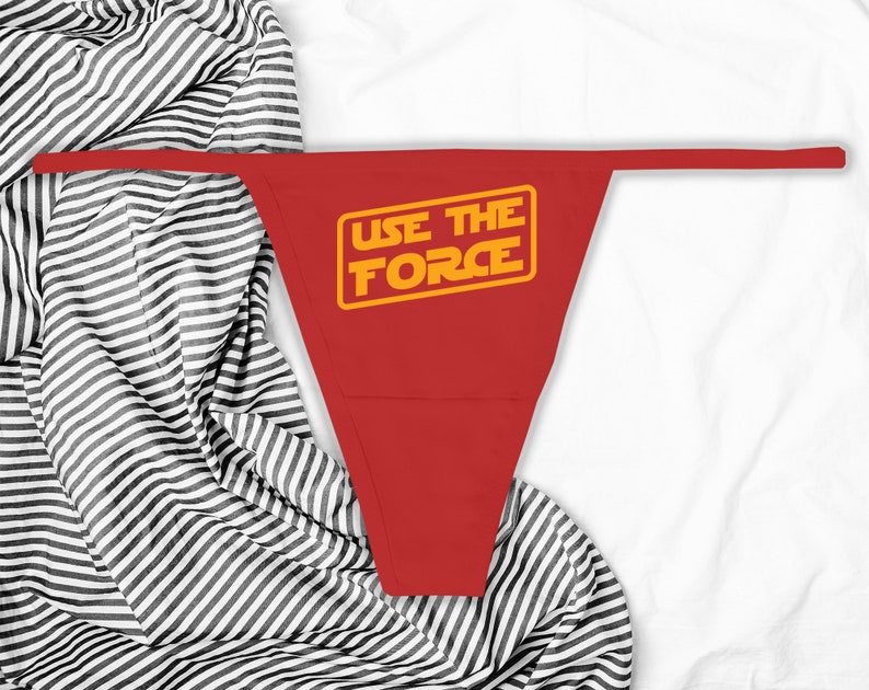 Use the Force Thong Geek Panties Trooper Wars Underwear - Etsy