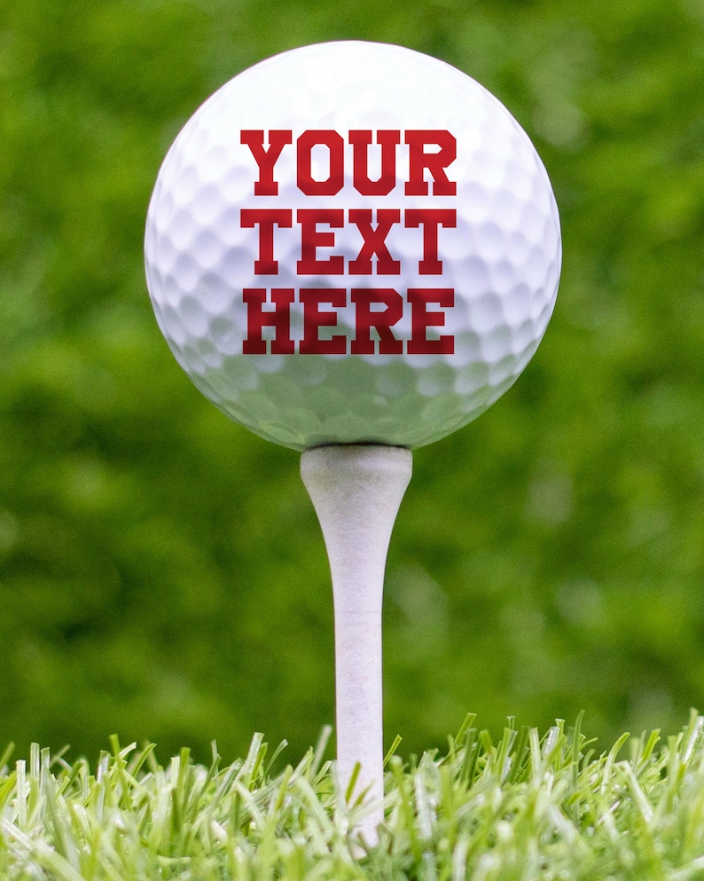 Custom Text Golf Ball - Etsy