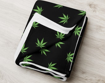 Marijuana Leaf Blanket - Etsy