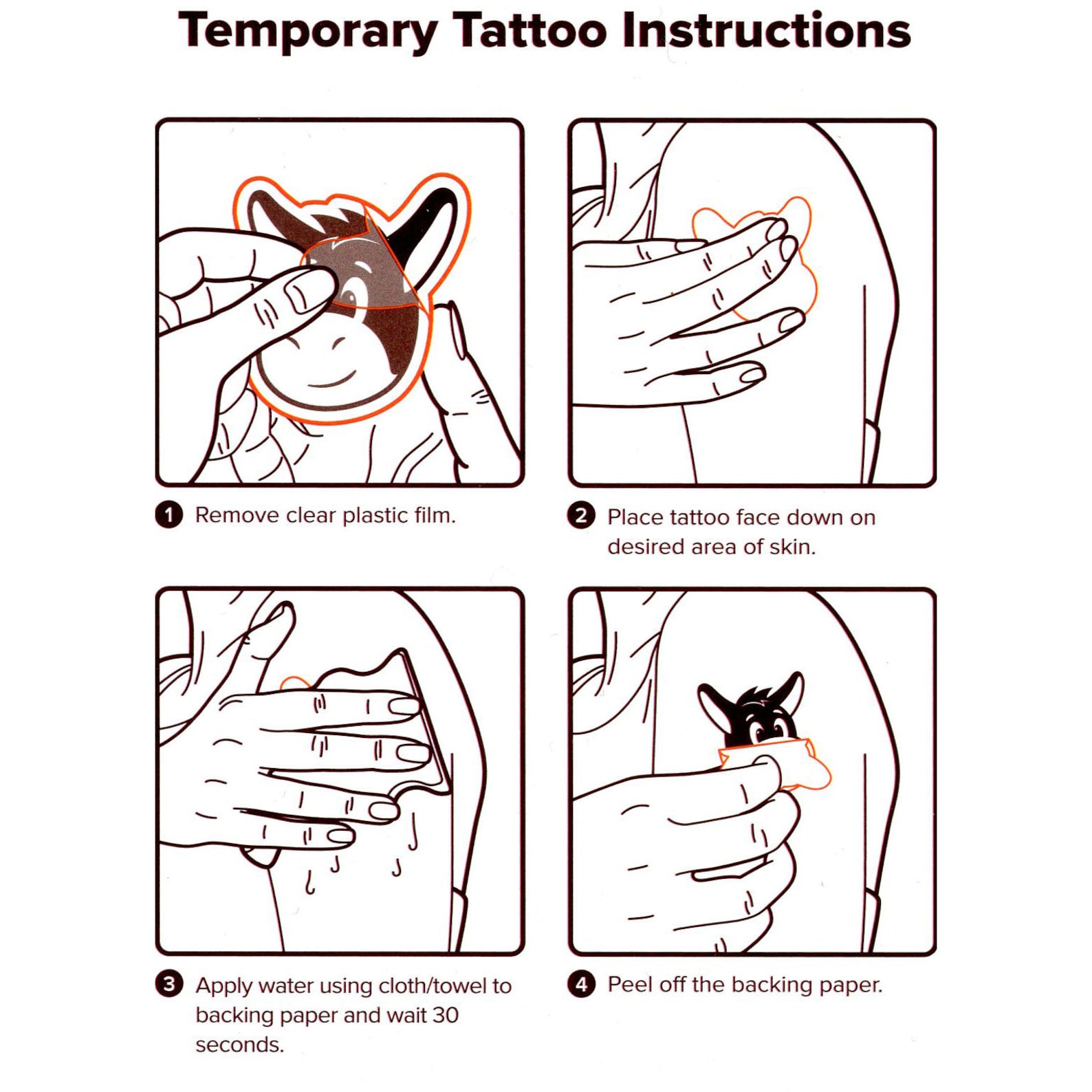Spade Q Temporary Tattoo, Pack of 2 Tattoos - Etsy