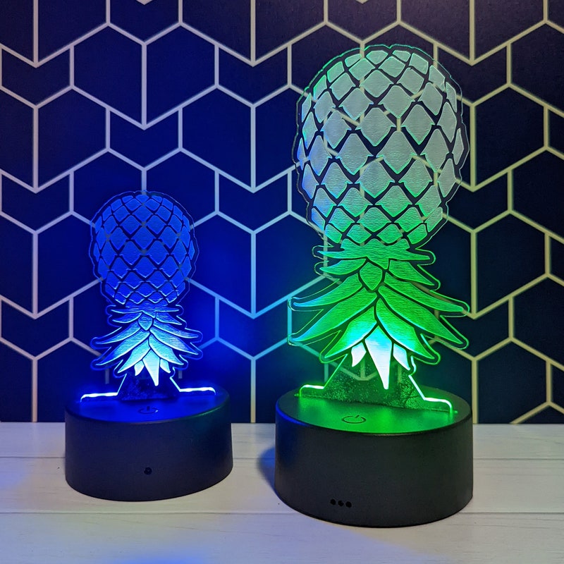 Lighted Pineapple Lamp - Etsy