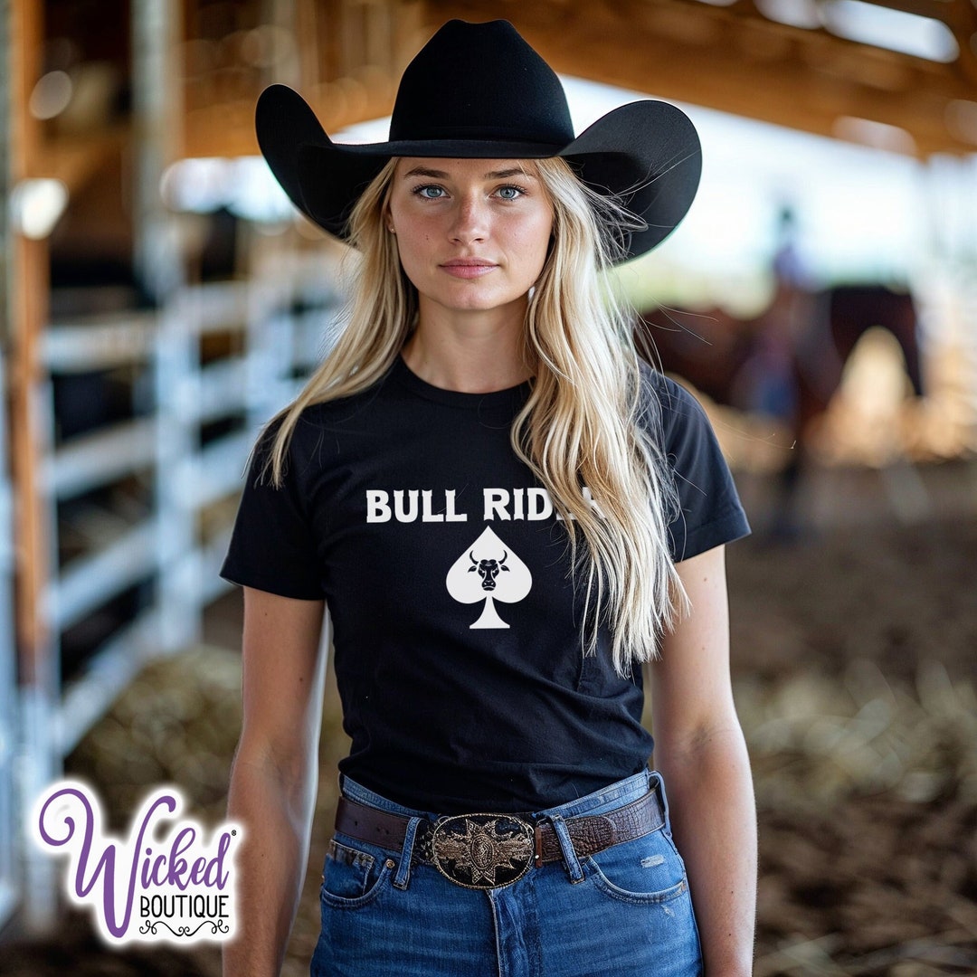 Bull Rider Unisex T-shirt, Queen of Spades, QOS, BBC - Etsy