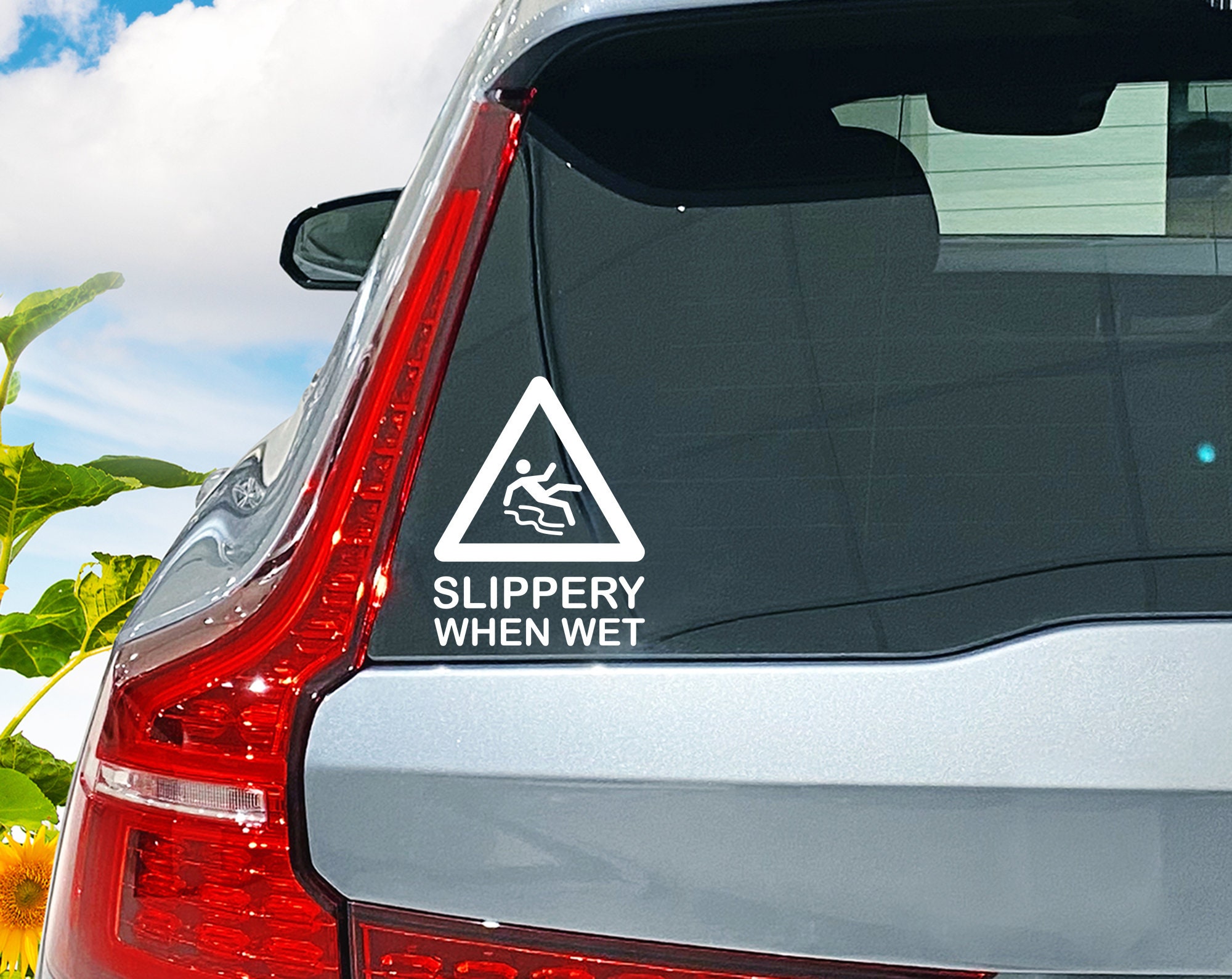 Slippery When Wet Decal: Car, Laptop, Tumbler Sticker - Etsy