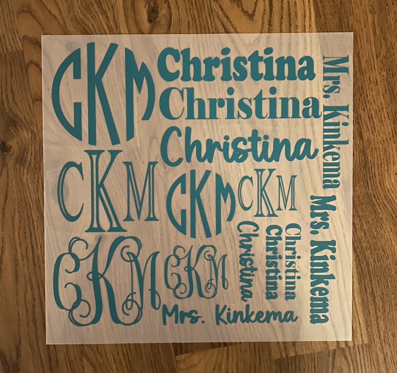 Custom 12x12 Decal Sheet - Etsy