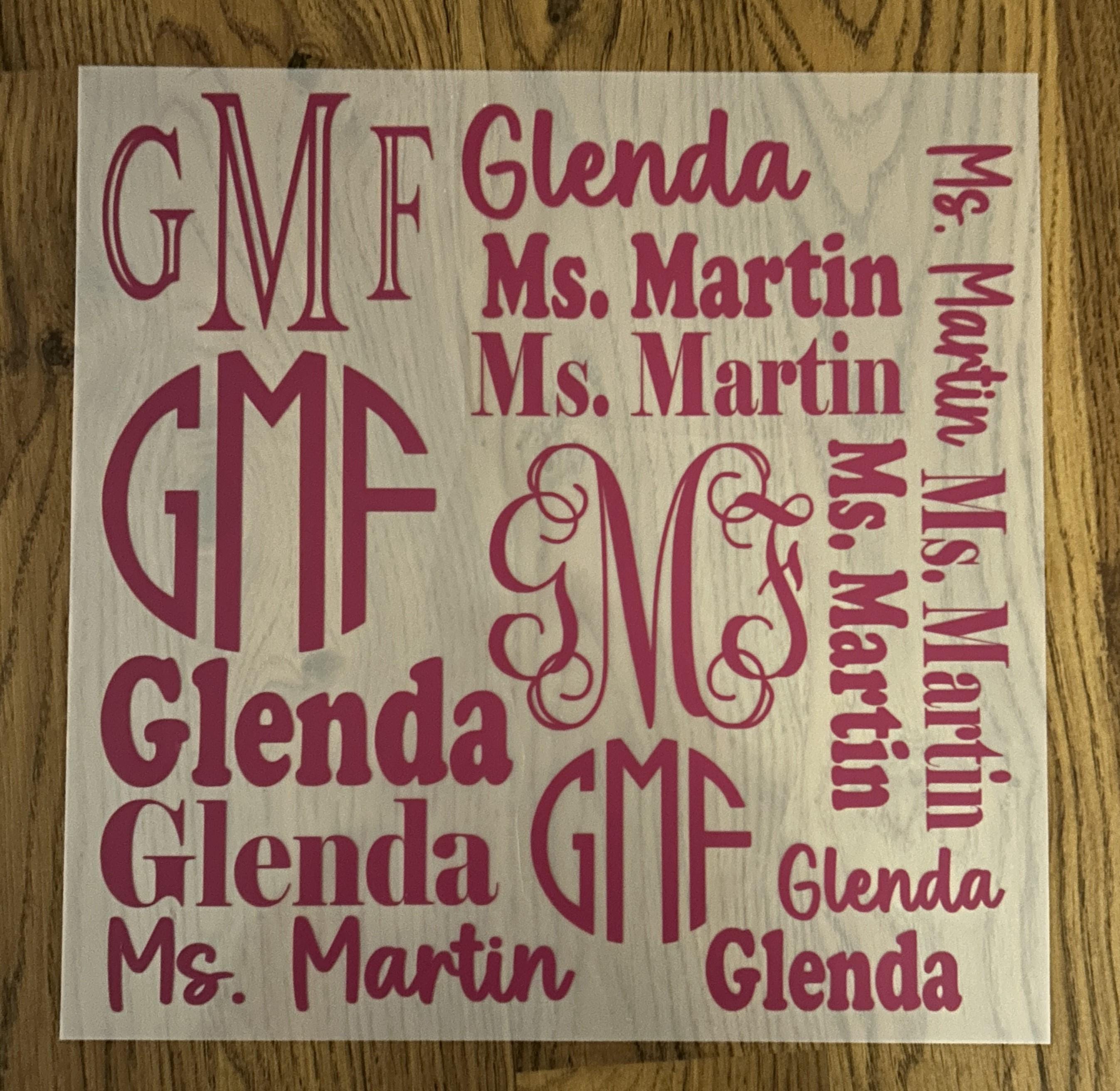 Custom 12x12 Decal Sheet - Etsy