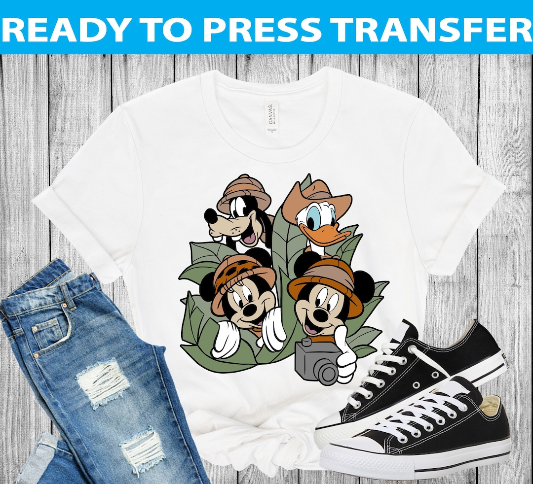 Ready to Press, Disney Transfers, Mickey and Friends Safari DTF, Ready ...