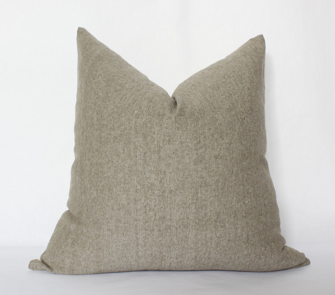 Olive Pillow Cover, Olive Throw Pillow, Light Olive Cushion Cover ...