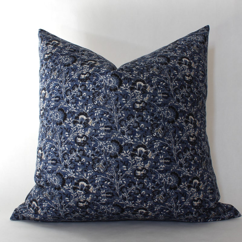 Blue Pillow - Etsy