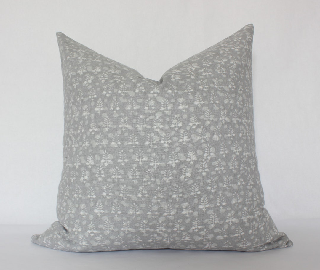 Neutral Throw Pillows 20x20, Neutral Floral Throw Pillow, Grey and ...
