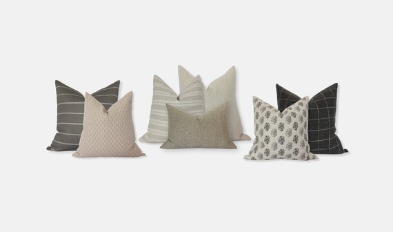 Sectional Pillow Set Neutral Pillow Cover Set Sectional - Etsy