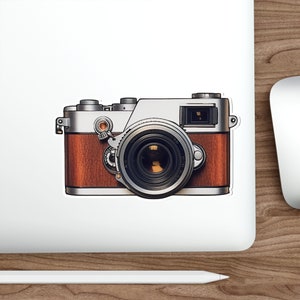 Vintage Camera Sticker | Retro Analog Film Camera | Waterproof Vinyl ...
