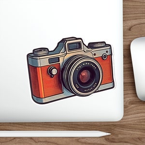 Vintage Analog Camera Sticker | Vinyl Decal | Indoor/outdoor Use ...