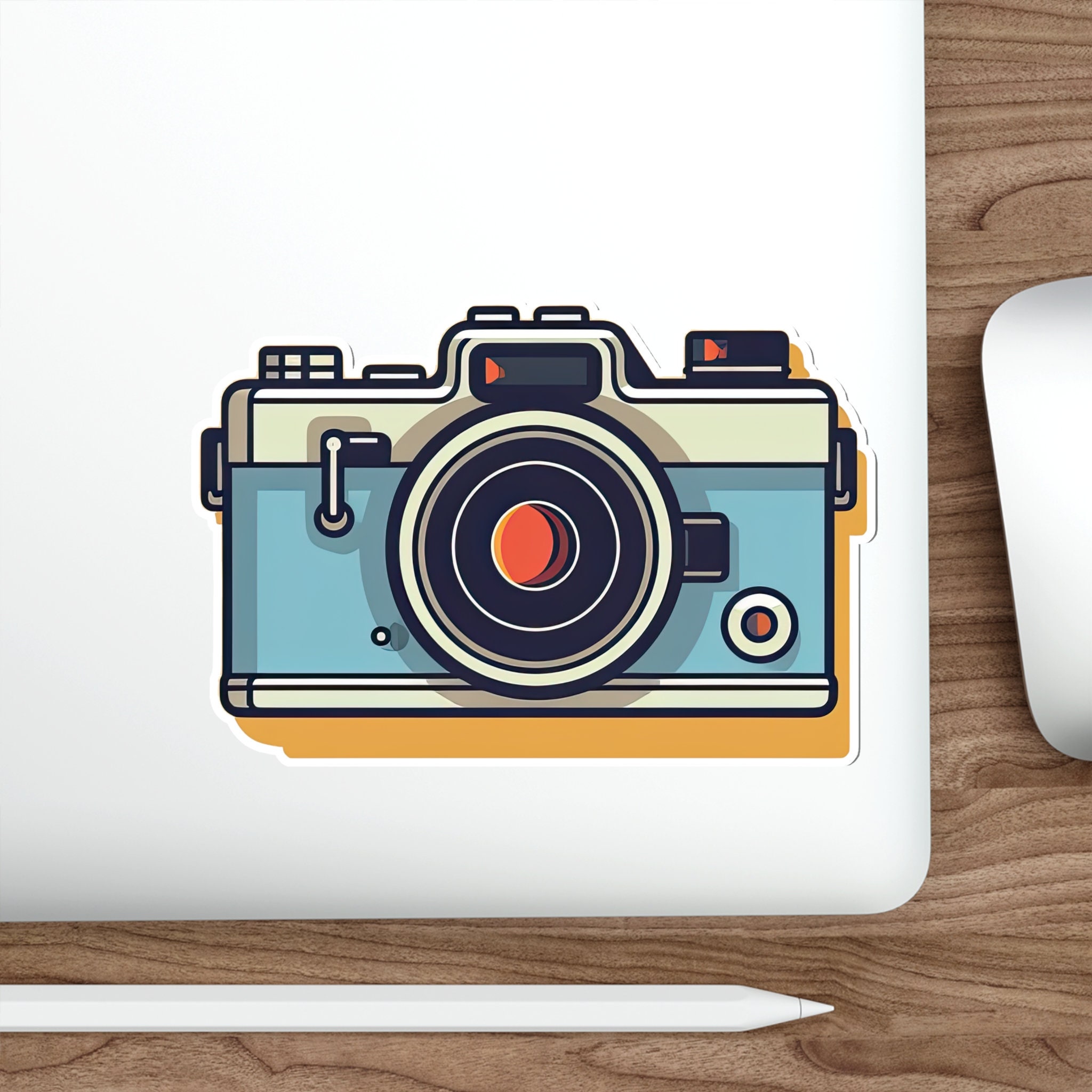 Vintage Analog Film Camera Sticker | Cute Film Camera Vinyl Decal ...