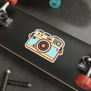 Vintage Analog Camera Sticker | Cute Film Camera Vinyl Decal | Indoor ...
